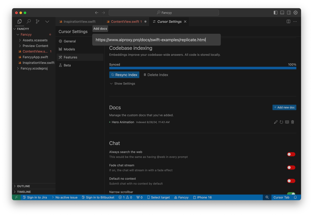 Exploring Cursor: Accessing External Documentation using @Doc Exploring Cursor: Accessing External Documentation using @Doc